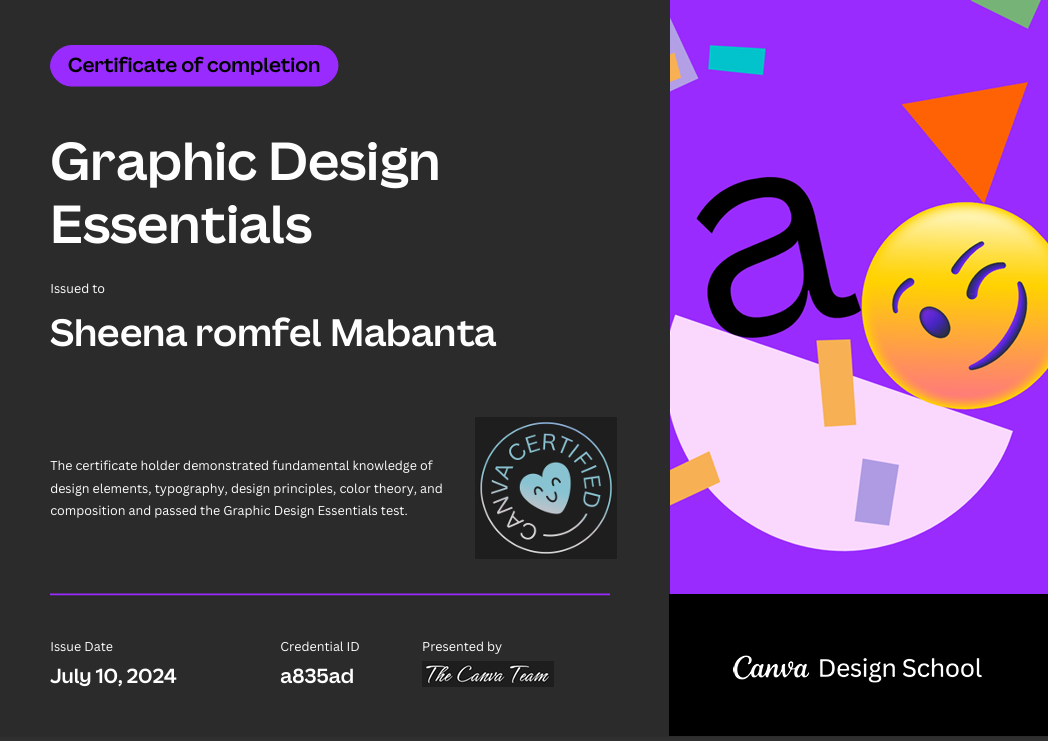 Sheena Romfel Portfolio